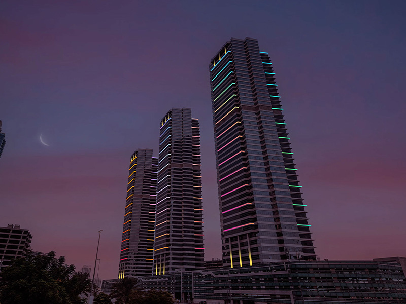 Facade Lighting installation, Supply, Design and AMC